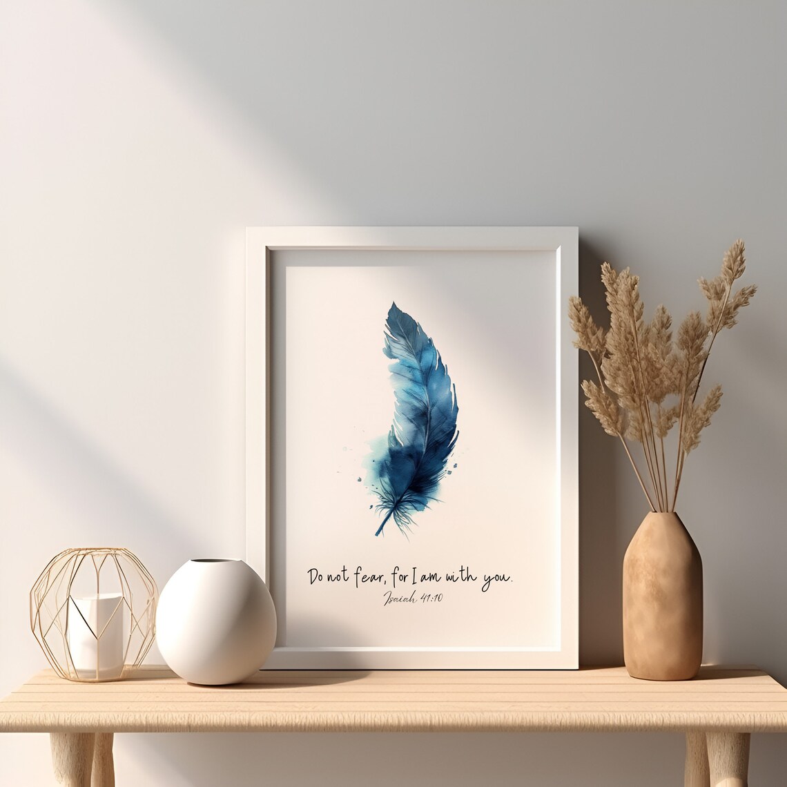 Do Not Fear Bible Verse Wall Art, Christian Wall Art, Isaiah 41:10 ...