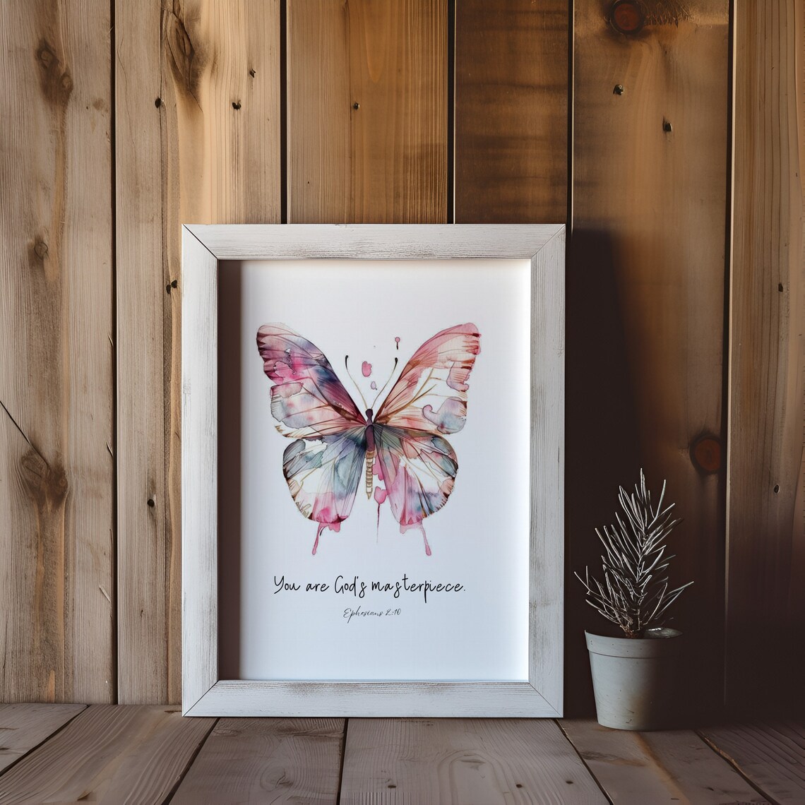 You Are God's Masterpiece Bible Verse Wall Art, Home Decor, Ephesians 2 ...