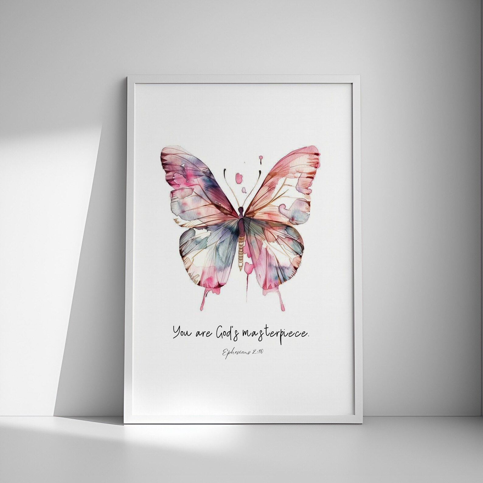 You Are God's Masterpiece Bible Verse Wall Art, Home Decor, Ephesians 2 ...