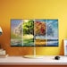 Four Seasons Tree TV Frame Art - Panoramic Seasonal Transition ...
