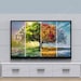 Four Seasons Tree TV Frame Art - Panoramic Seasonal Transition ...