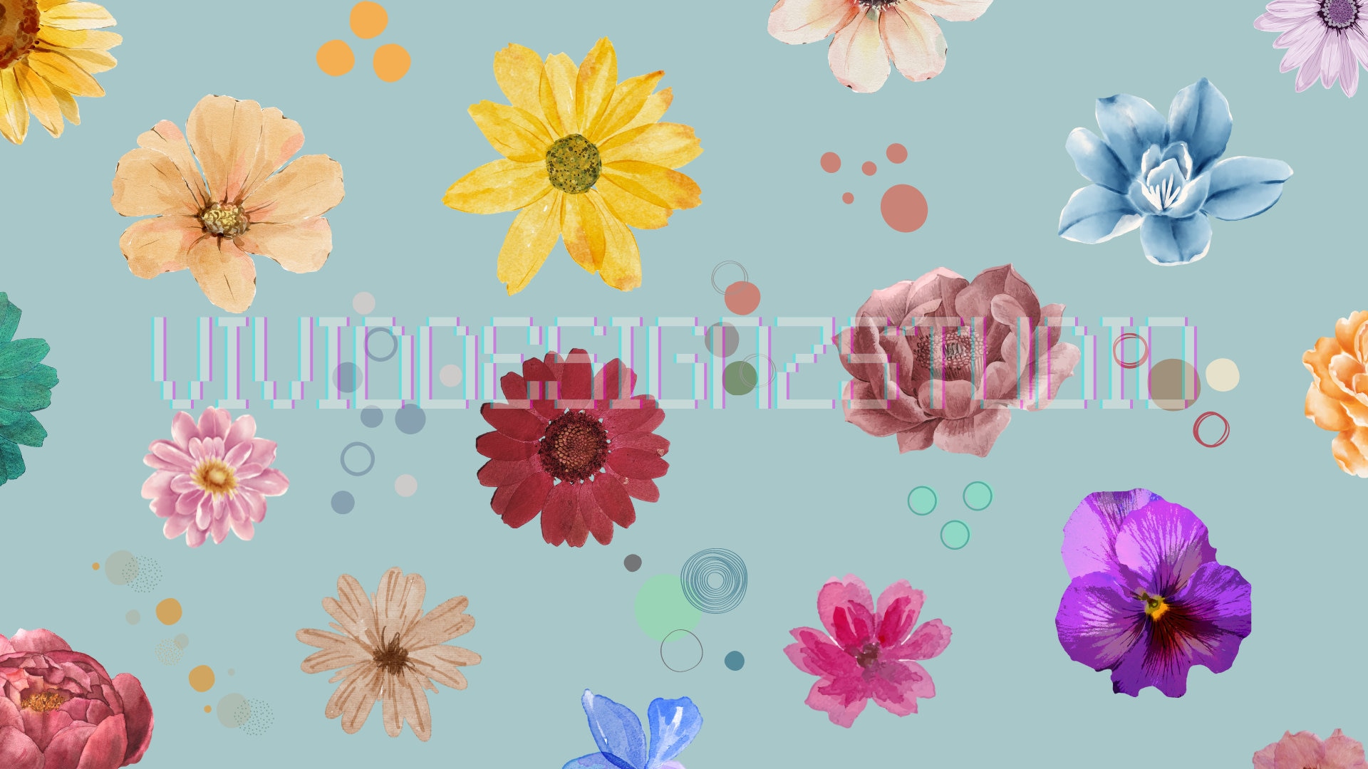Floral Polka Dot Desktop Wallpaper - Etsy