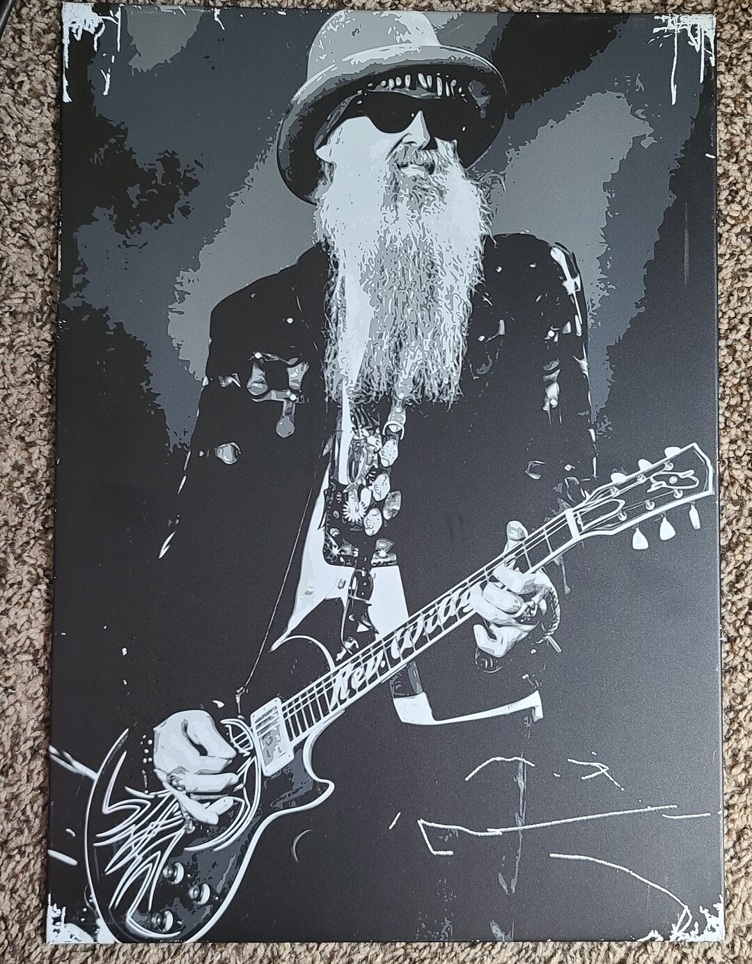 Billy Gibbons Metal Wall Art - Etsy