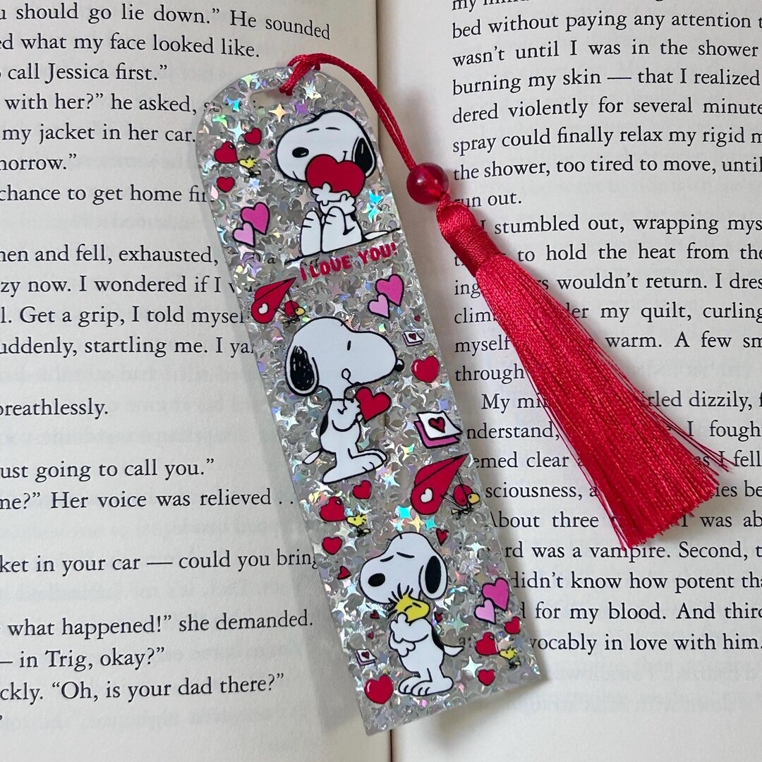 Snoopy Acrylic Bookmark - Etsy