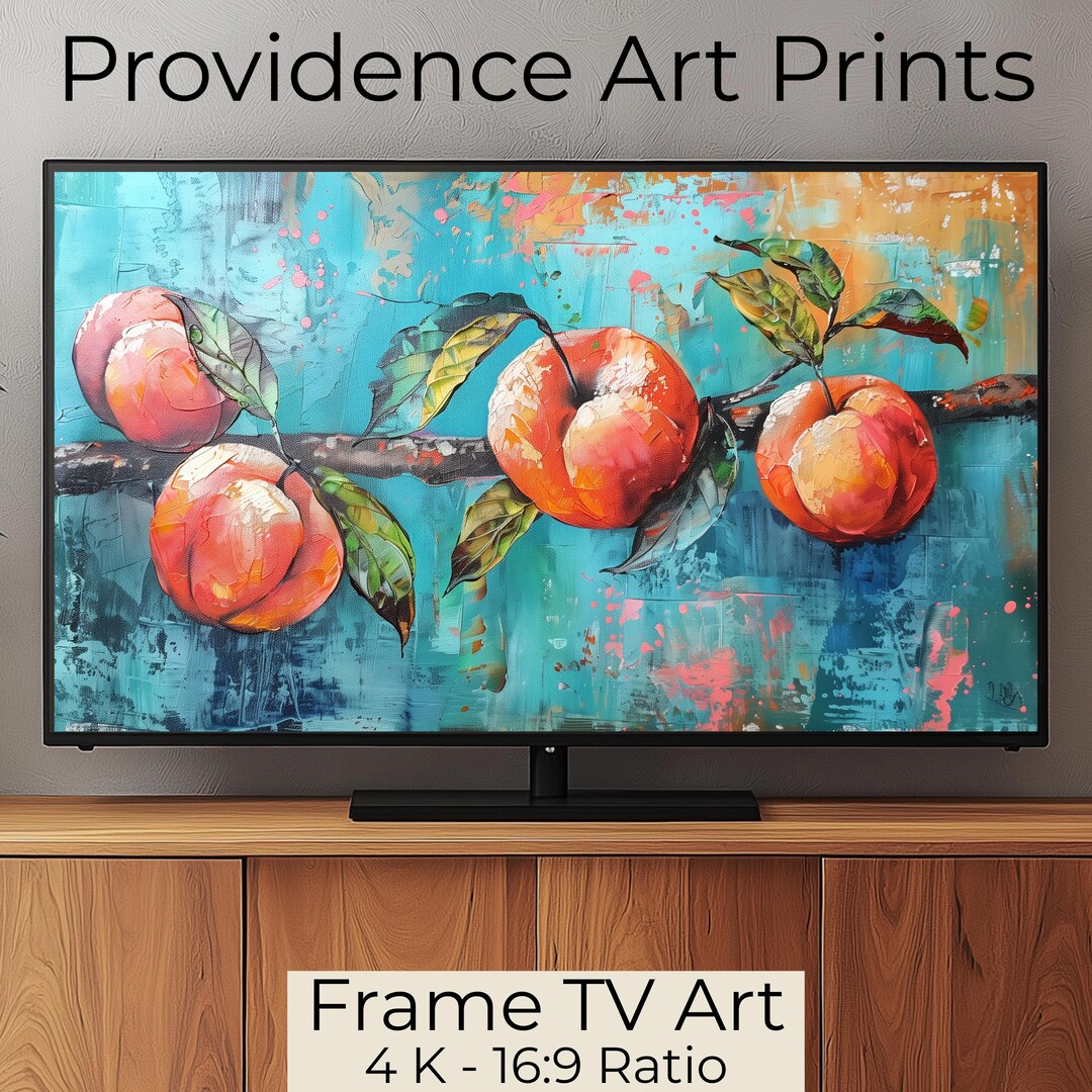 Samsung TV Frame Art - Peaches on A Branch - Fruit - Summer or Spring ...