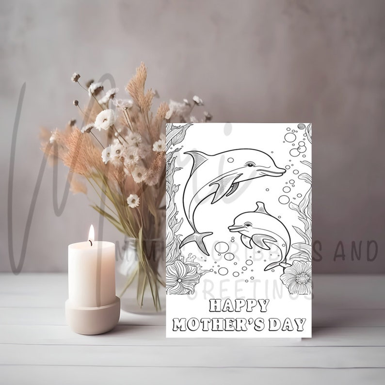 Printable Mother's Day Card Pack of 10 Designs, Colouring in for Kids ...