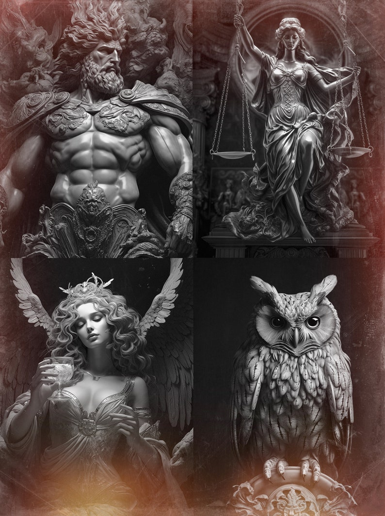 Stoic Virtues Digital Wall Art Prints , Courage | Justice | Wisdom ...