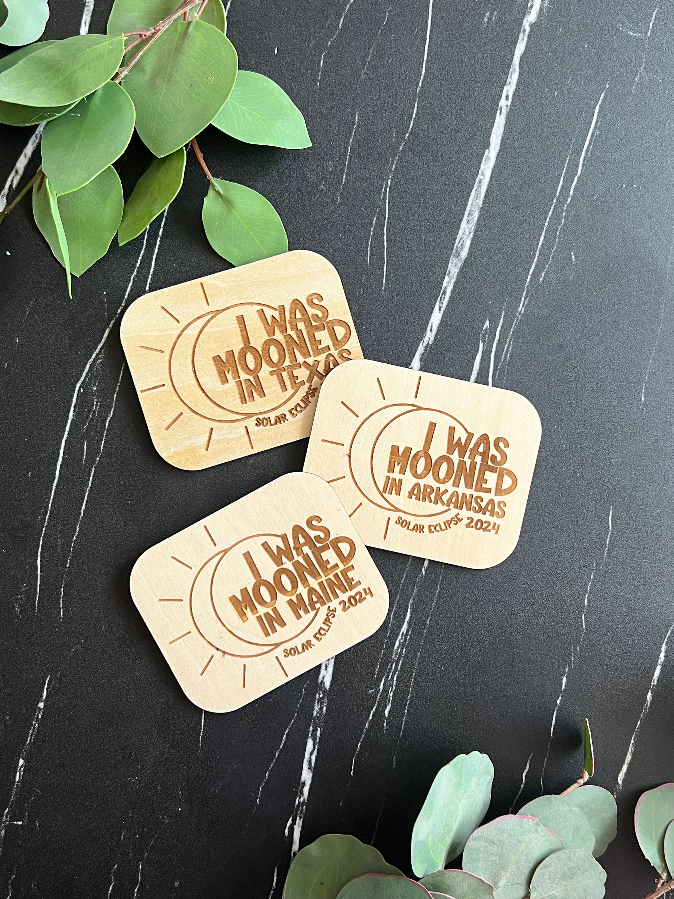 Funny Eclipse Magnet With State - 2024 Custom Total Solar Ecplipse ...