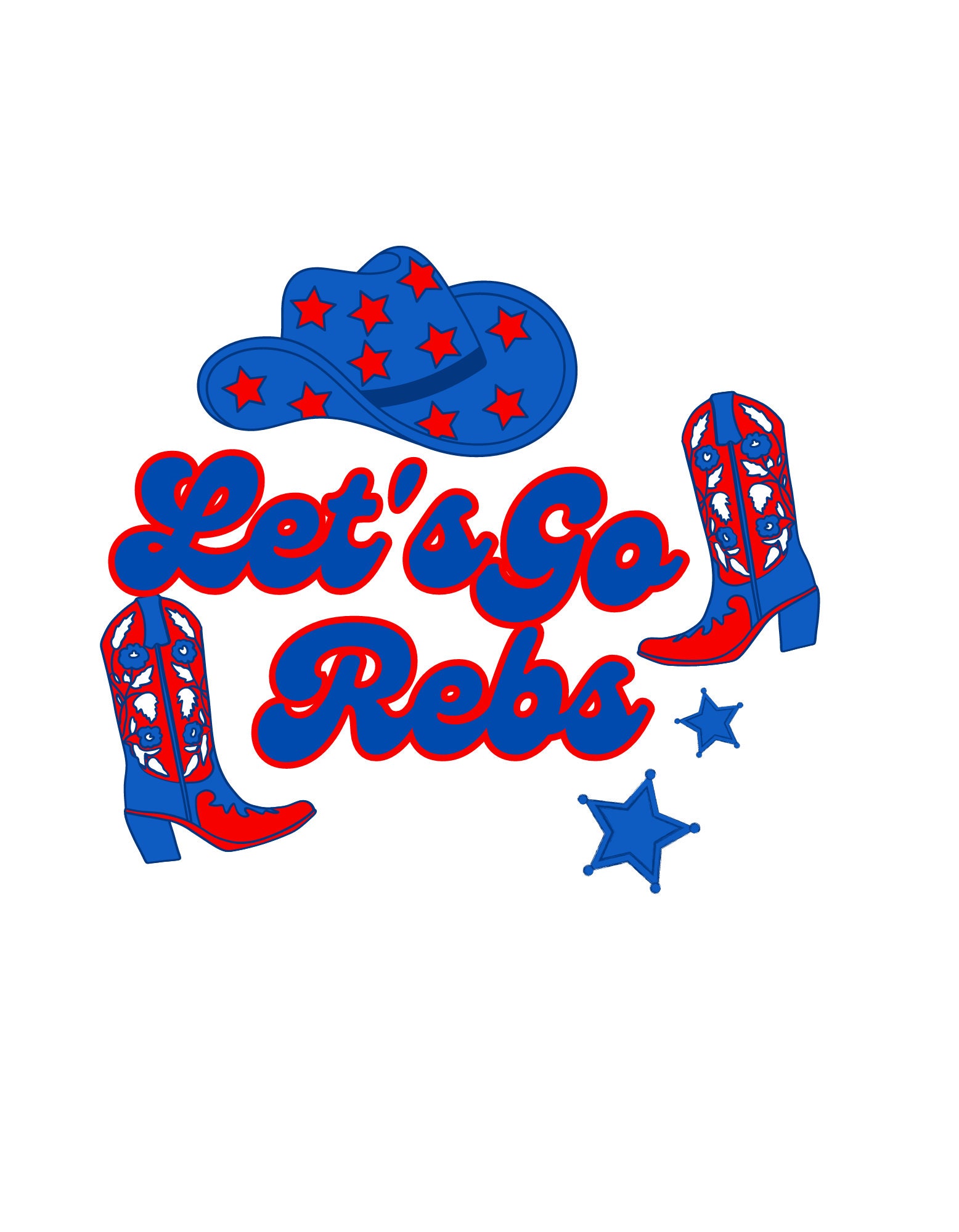 Let's Go Rebs PNG, PDF, SVG Download File - Etsy