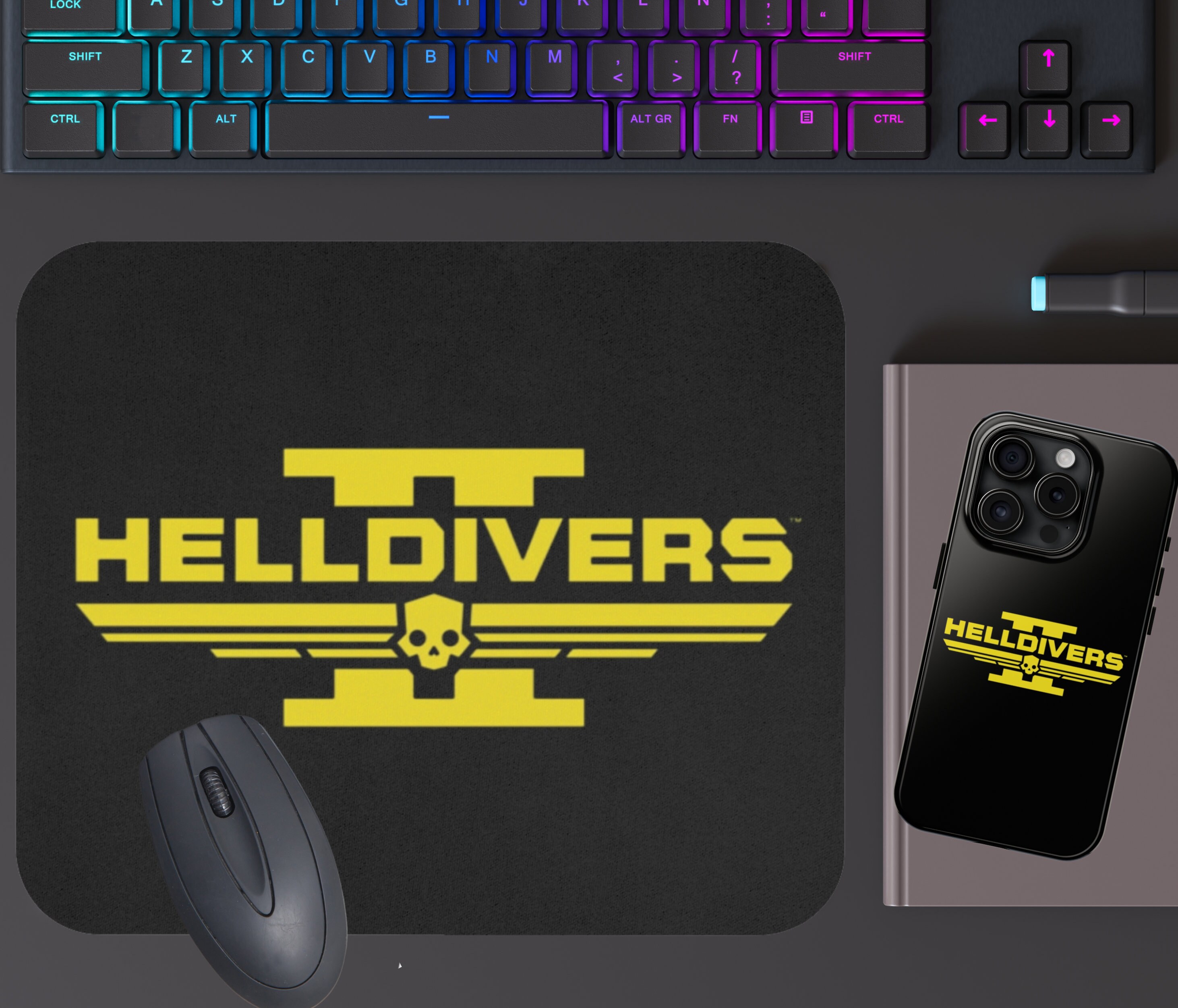 Helldivers Mouse Pad rectangle Helldivers 2 Mouse Pad Helldivers Desk ...