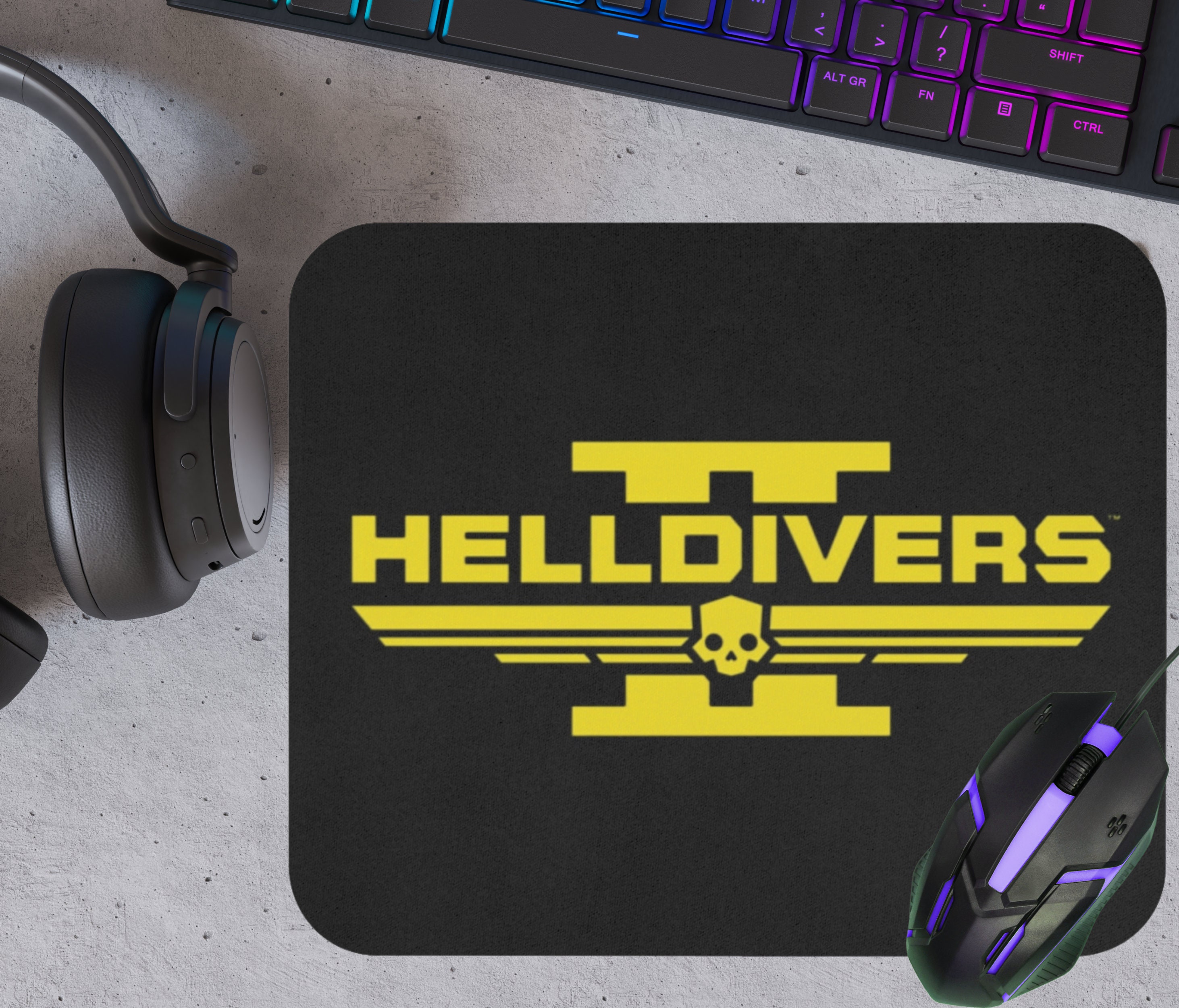 Helldivers Mouse Pad rectangle Helldivers 2 Mouse Pad Helldivers Desk ...
