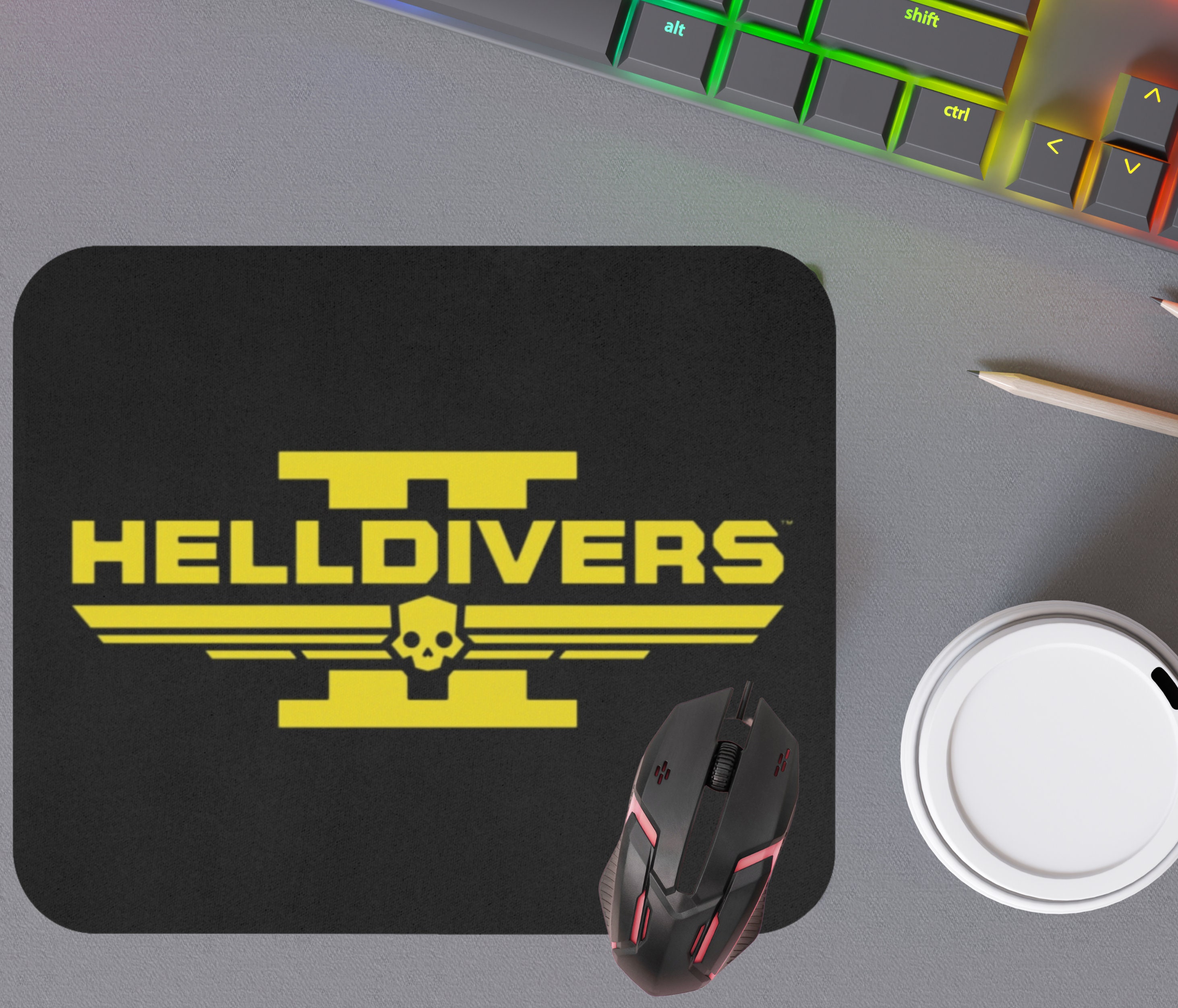 Helldivers Mouse Pad rectangle Helldivers 2 Mouse Pad Helldivers Desk Mat Gaming Mouse Pad Gift ...