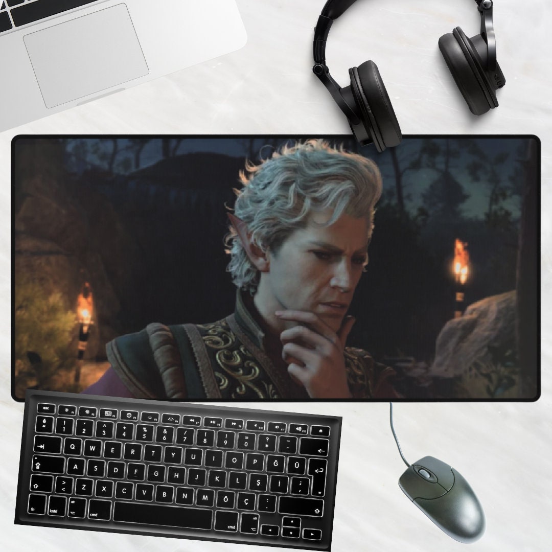 Baldur's Gate 3 Desk Mat Astarion Desk Mat Baldurs Gate 3 Desk Mat BG3 ...