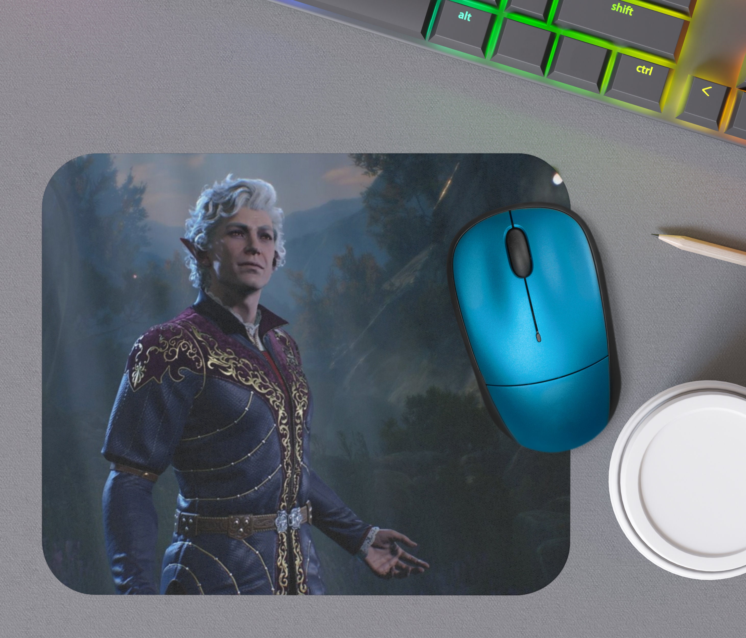 BG3 Mouse Pad Baldurs Gate 3 Mouse Pad Astarion Mouse Pad for Gamers ...