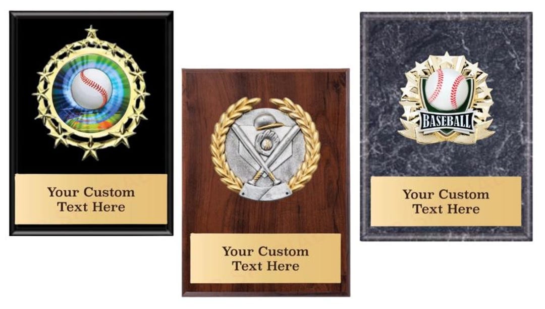 Baseball Award Plaques 5x7" 6x8" 8x10" Engraving and Delivery Free - Etsy