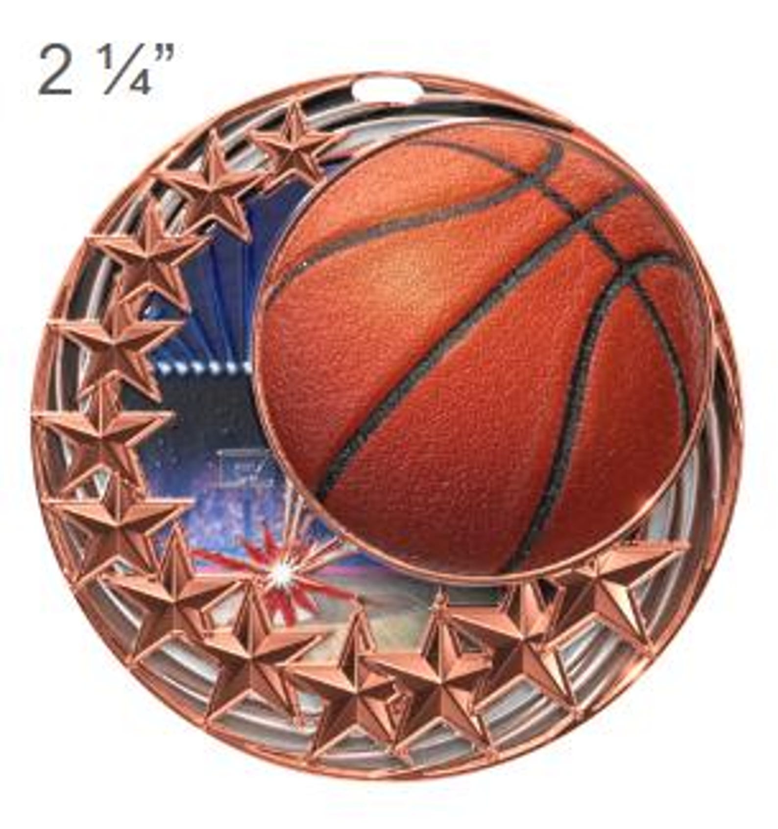 Basketball Gold Silver Bronze Medals Awards 2'' 1 3/4'' 2 1/4" Engraved ...