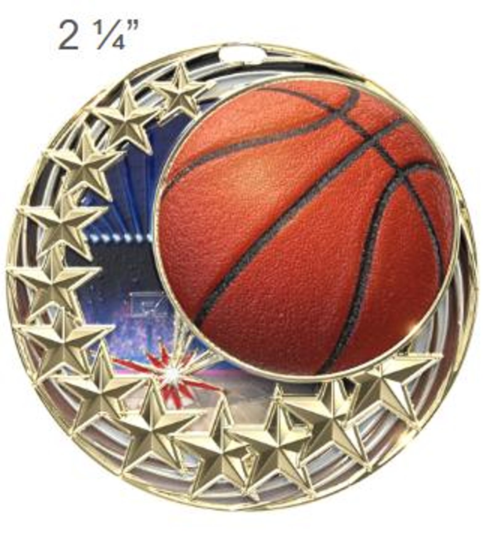 Basketball Gold Silver Bronze Medals Awards 2'' 1 3/4'' 2 1/4" Engraved ...