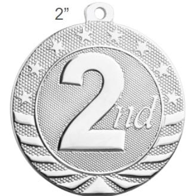 1st 2nd 3rd Place Gold Silver Bronze Medals Awards Different Size 2'' 1 ...