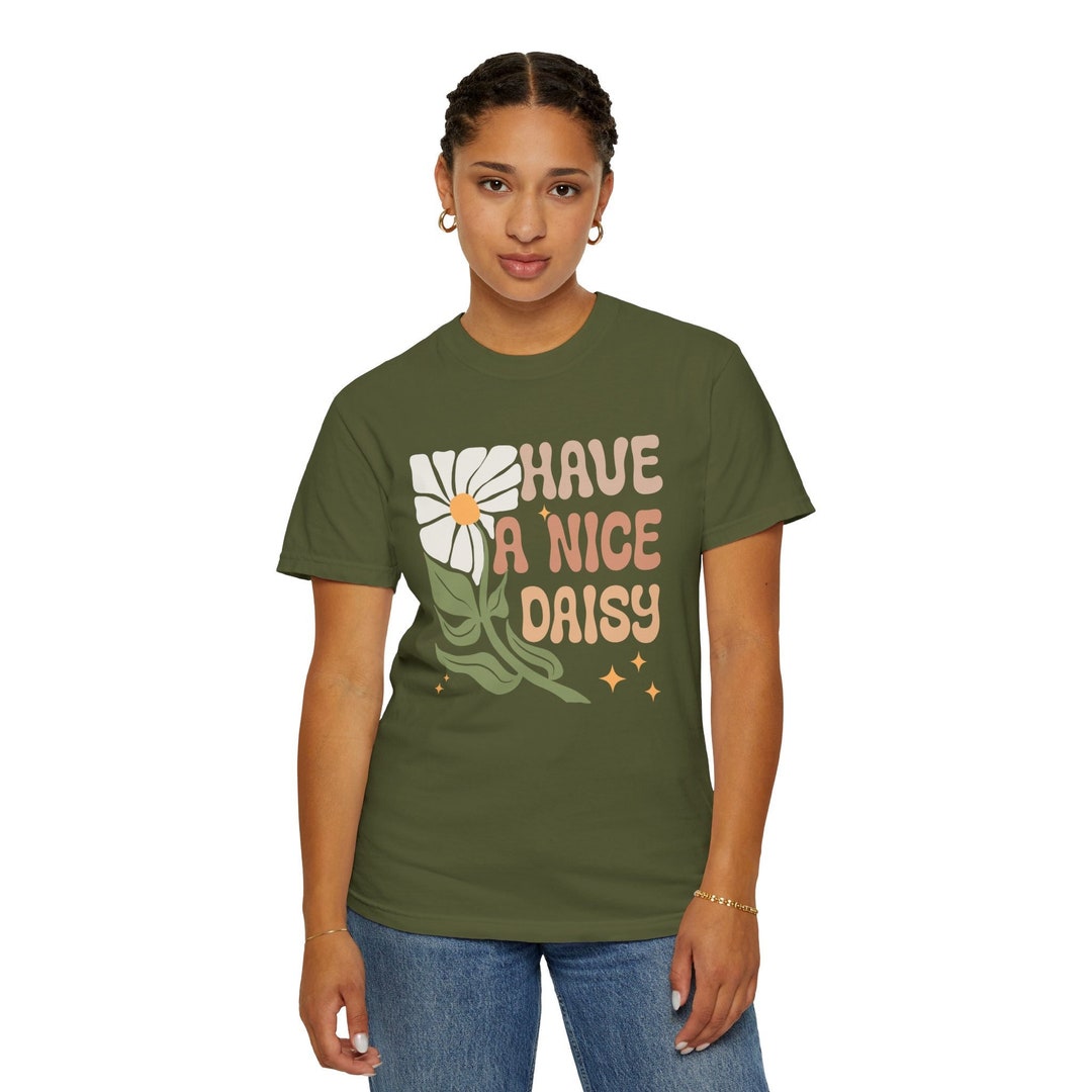 Boho Daisy Flower Tee Shirt, Botanical Tee, Boho Tee, Wildflower Shirt ...