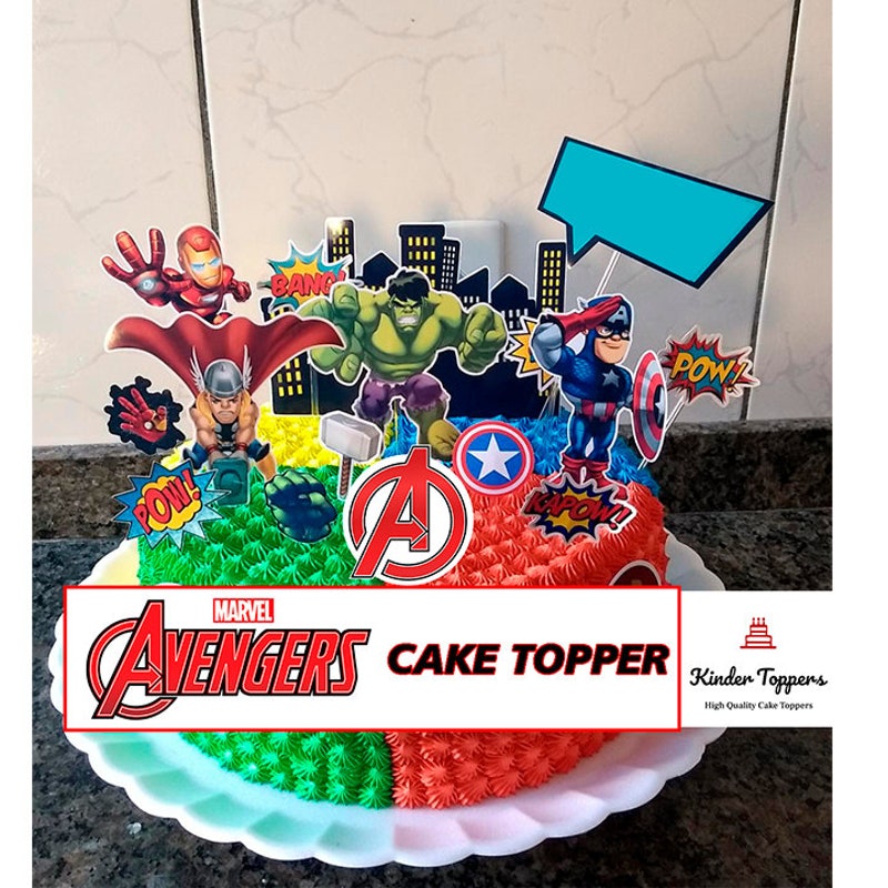 Avengers Cake Topper - Etsy