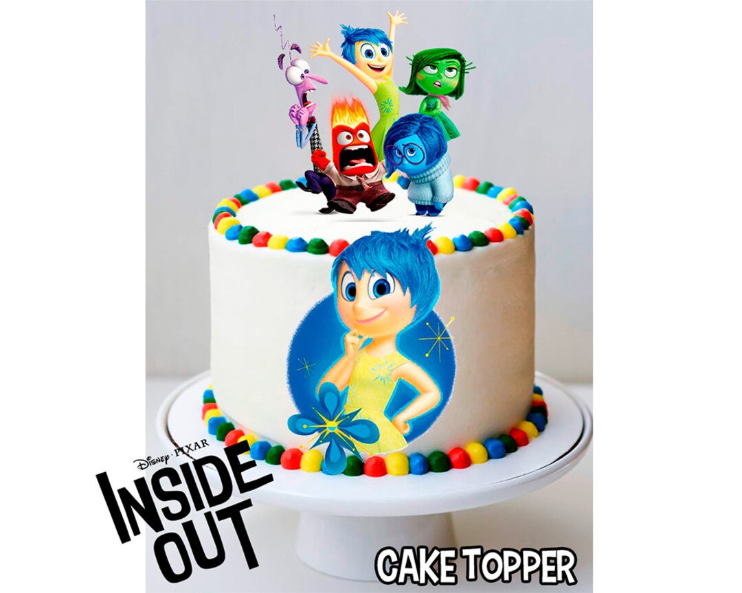 Inside Out Cake Topper Printable DIY Birthday Party Decoration Disney ...