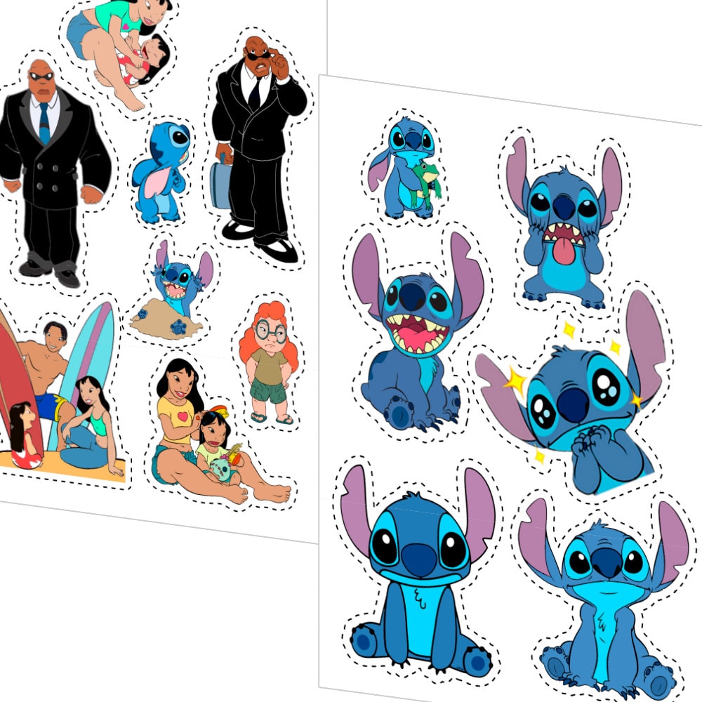 Personalized Stitch Birthday Cake Topper Decoration, Printable ...