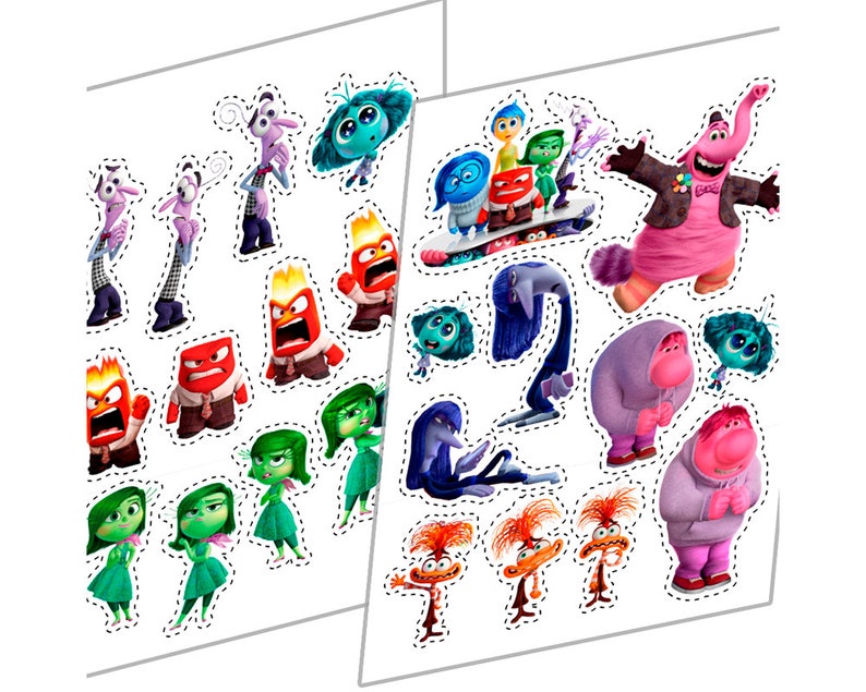 Inside Out Cake Topper Printable DIY Birthday Party Decoration Disney ...