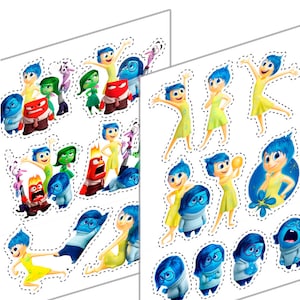 Inside Out 2 Cake Topper Printable DIY Birthday Party Decoration Disney ...