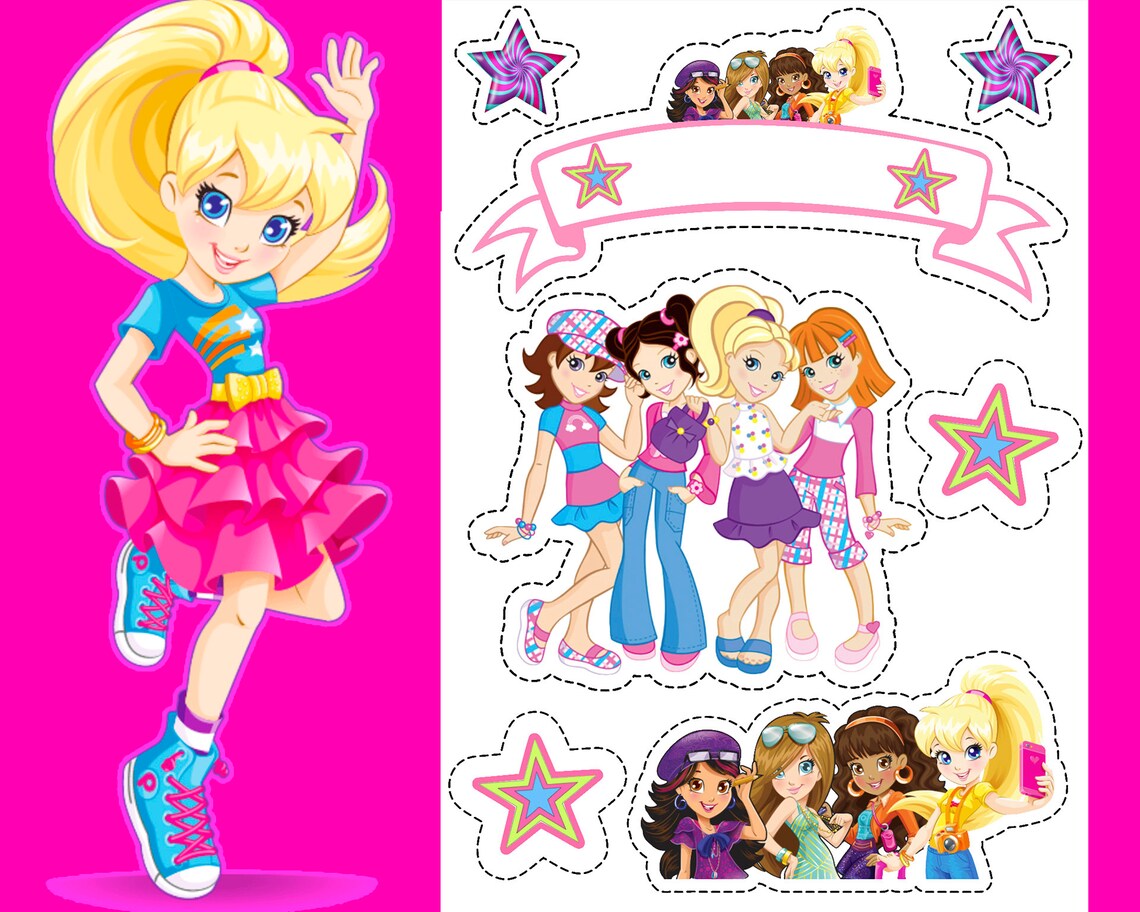 Polly Pocket Cake Topper - Personalized Birthday, Cake Decoration ...