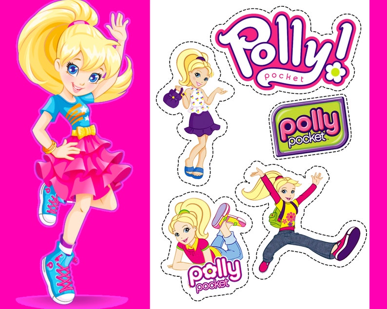 Polly Pocket Cake Topper - Personalized Birthday, Cake Decoration ...