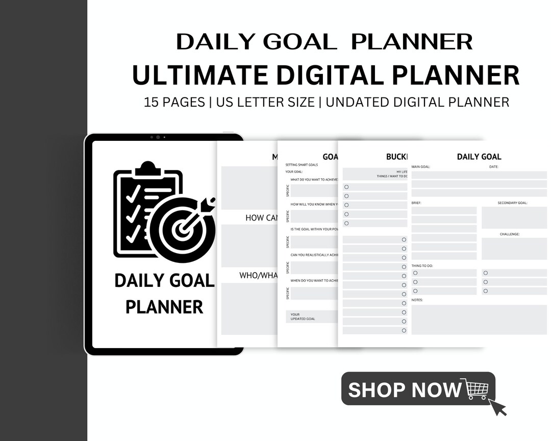 Goal Planner - Daily Planner With Time Management and Goal-setting ...