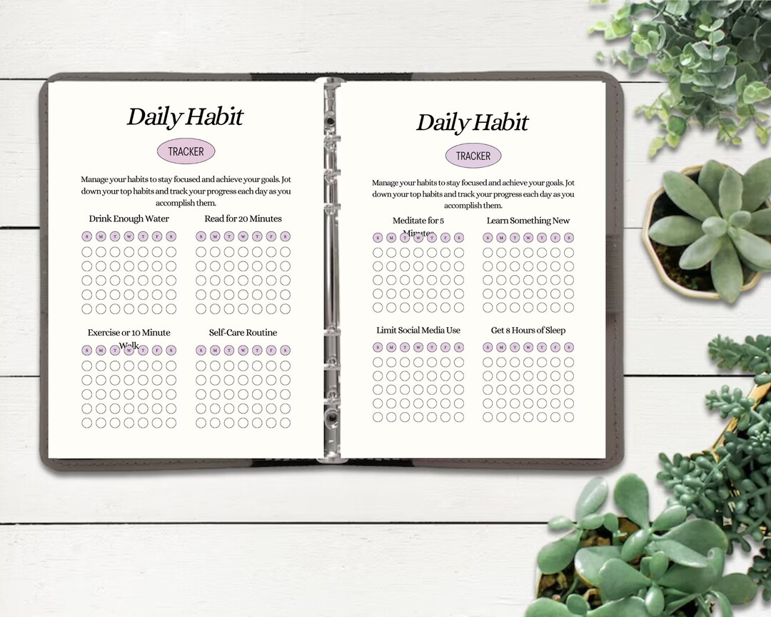 Daily Habit Tracker - Habit-forming Tool for Improved Productivity and ...