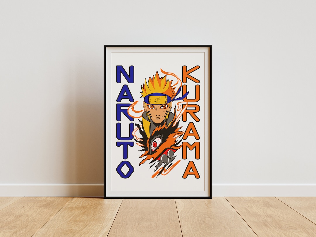 Naruto and Kurama V2 Anime Poster Anime Gift Naruto Poster - Etsy