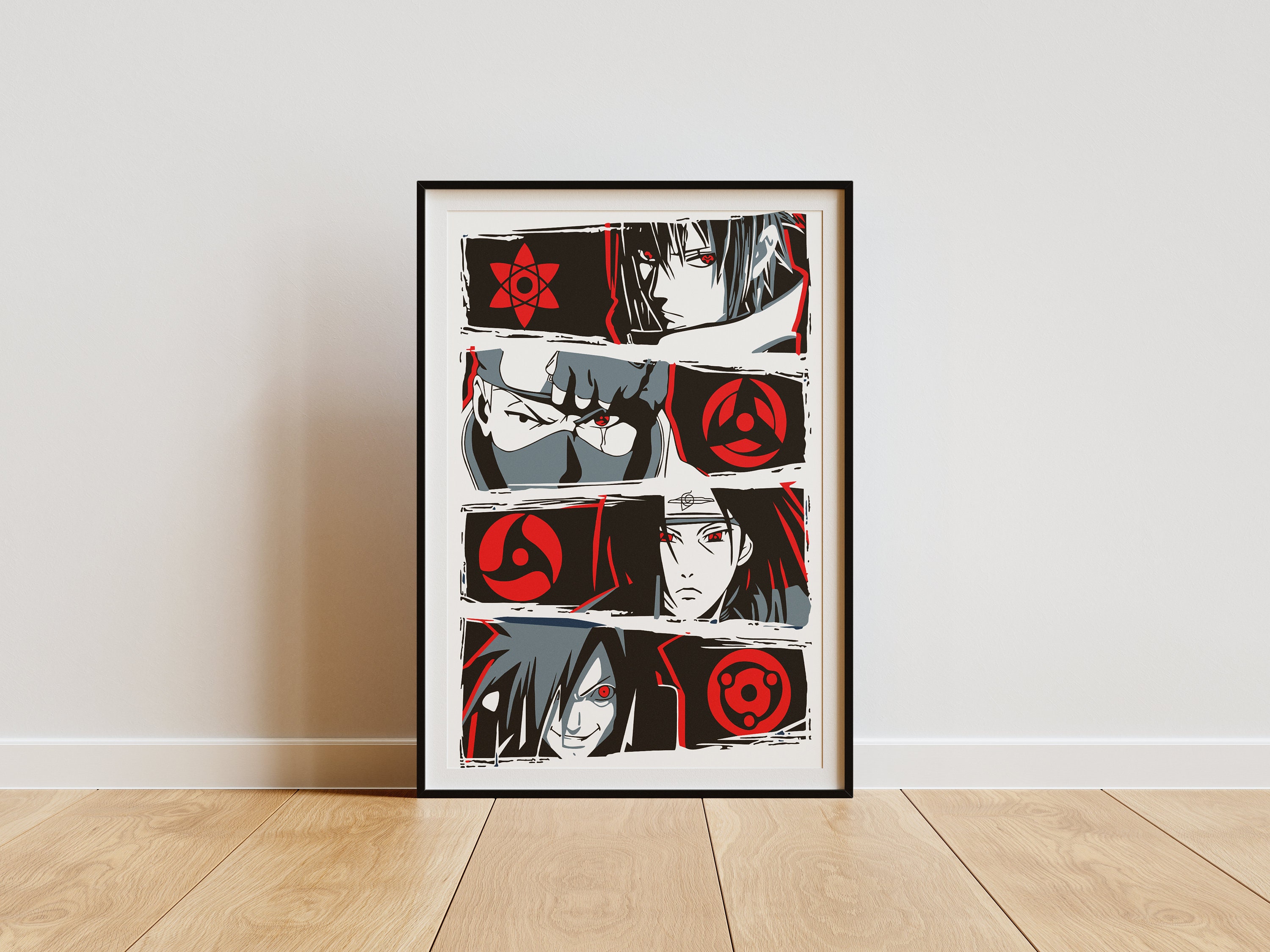 Naruto Sharingans Anime Poster Anime Gift Manga Poster Manga Gift - Etsy