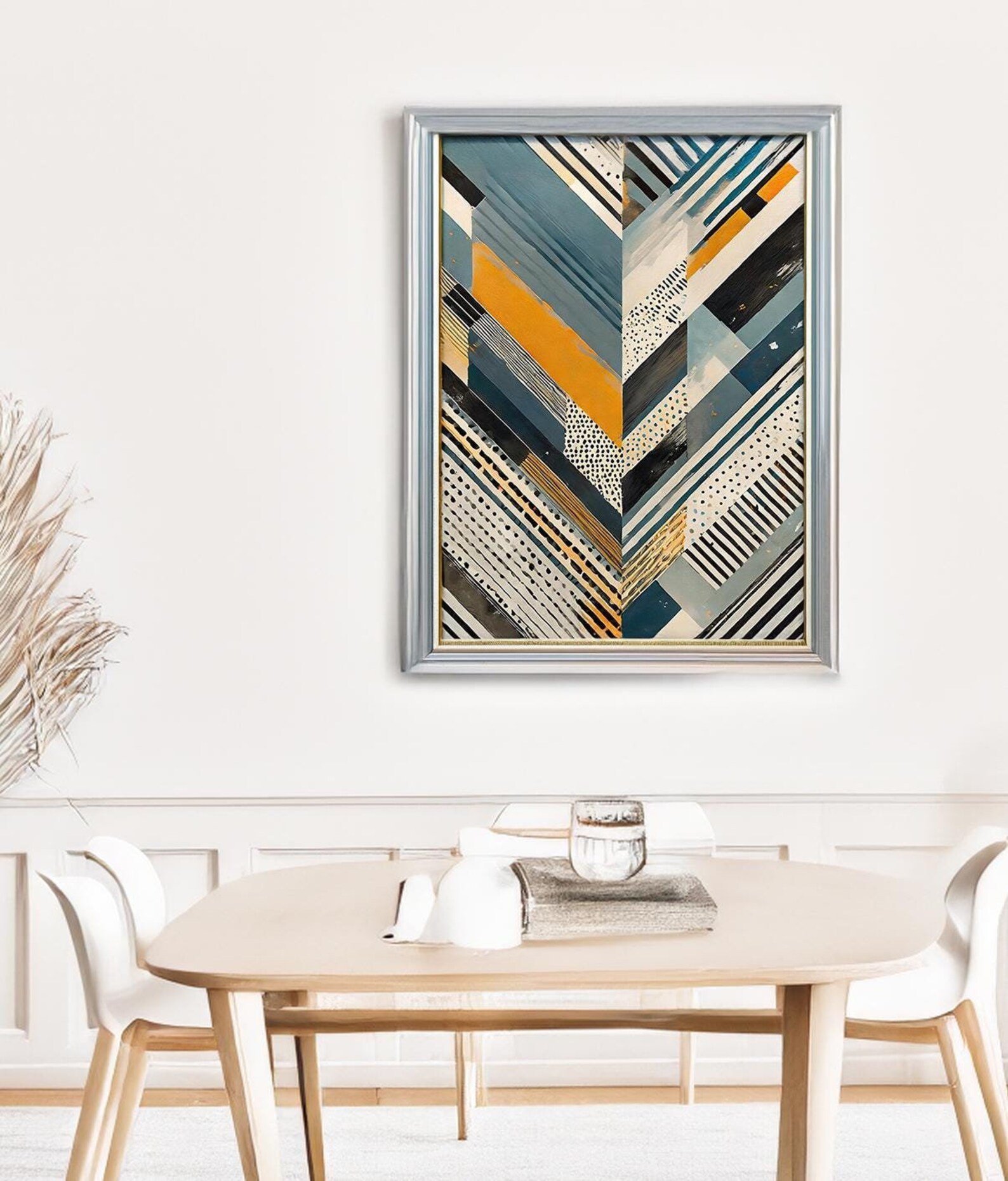 Mid-century Modern Abstract Print: Light-hearted Geometric Art, Future ...