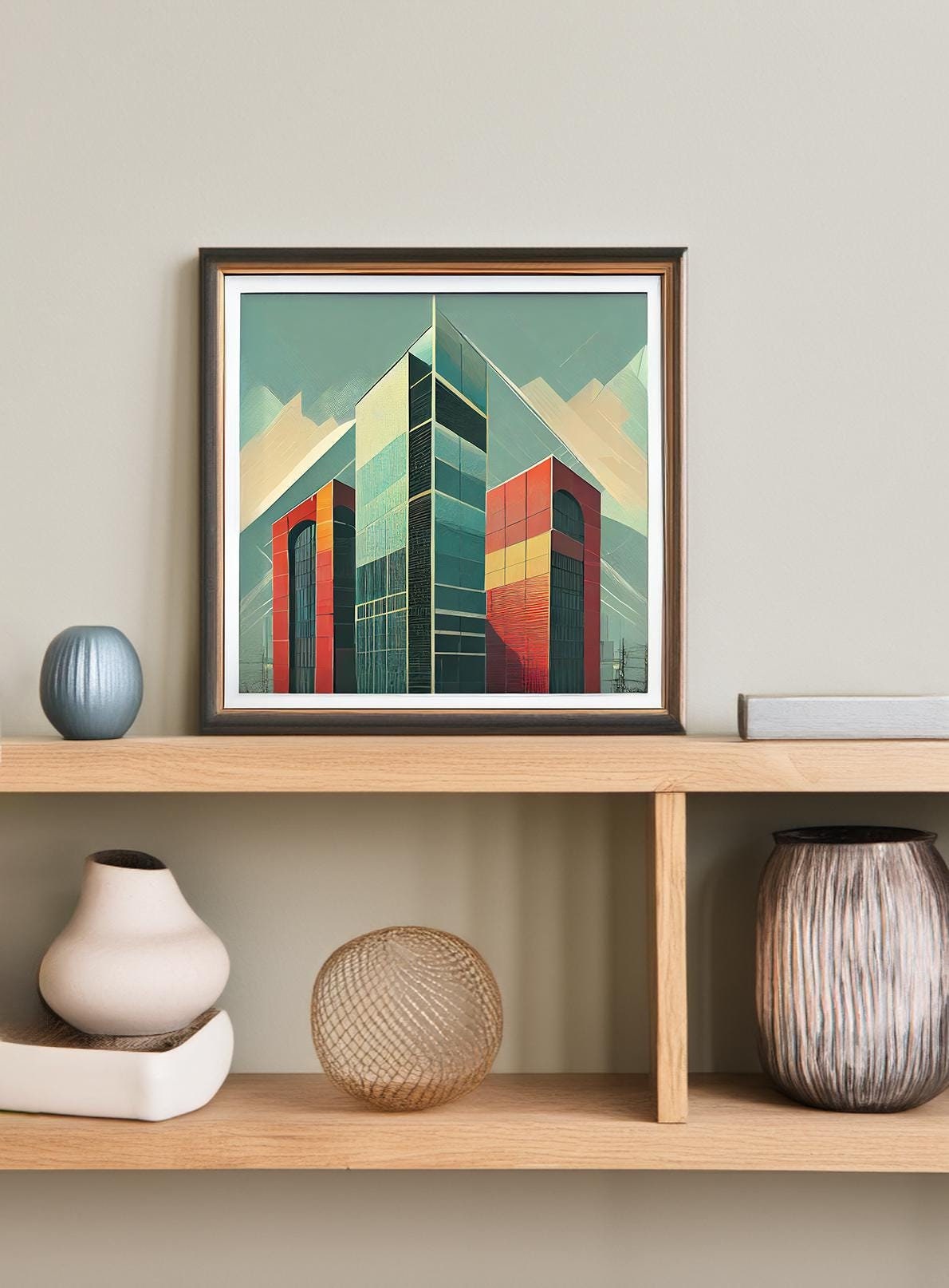 Modern Abstract Metropolis Print, Inspiring Visionary Urban Geometry - Etsy