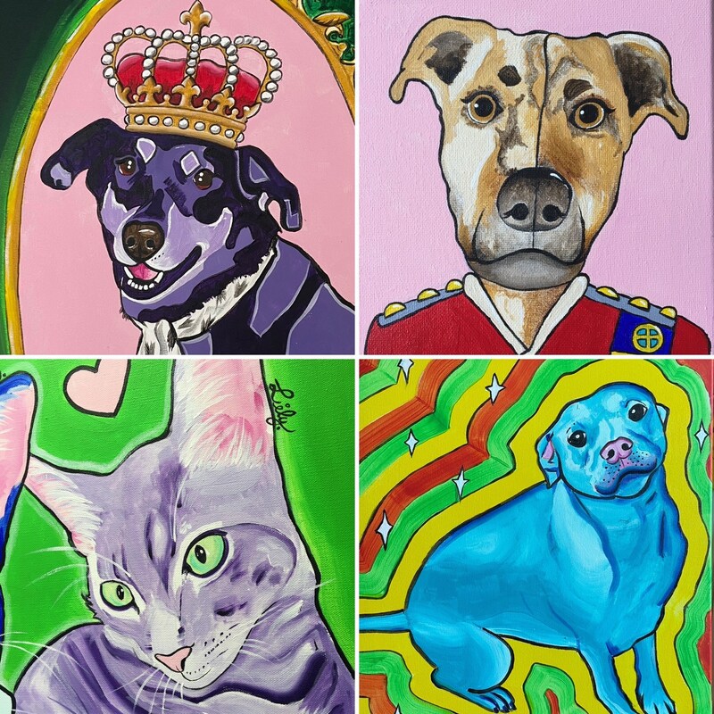 Pop Art Pet Portrait - Etsy