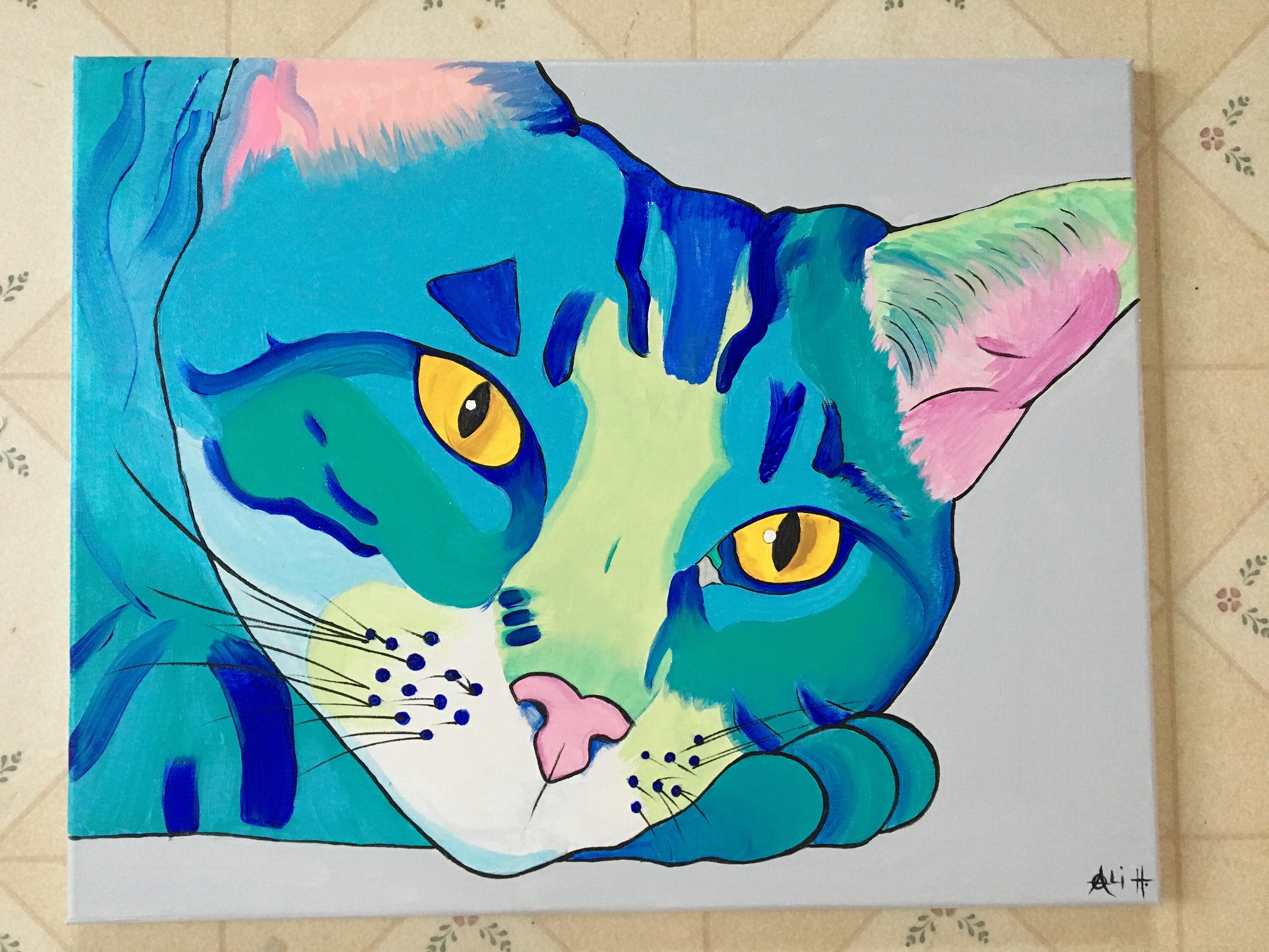 Custom Hand Painted Pop Art Pet Portraits - Etsy