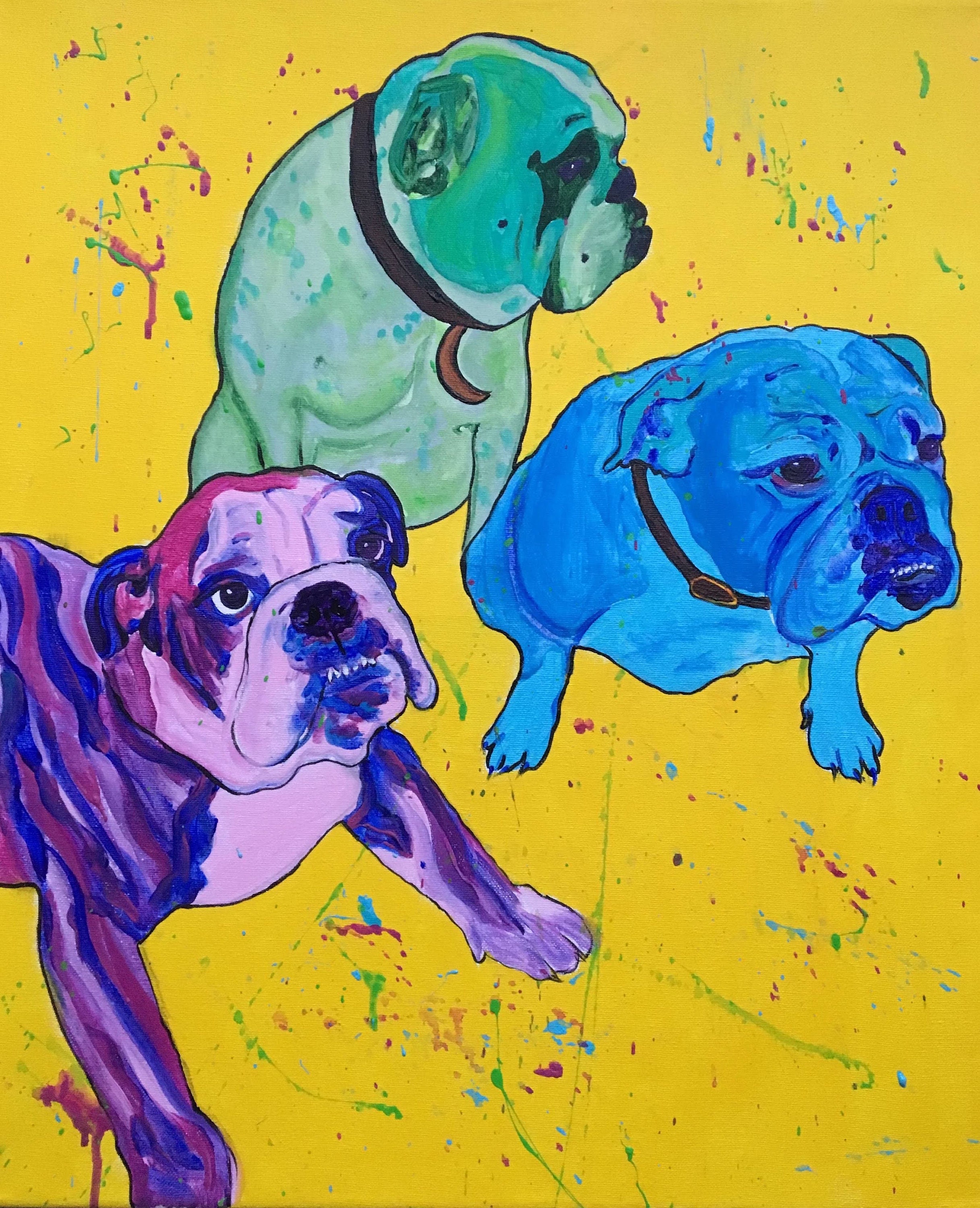 Custom Hand Painted Pop Art Pet Portraits - Etsy