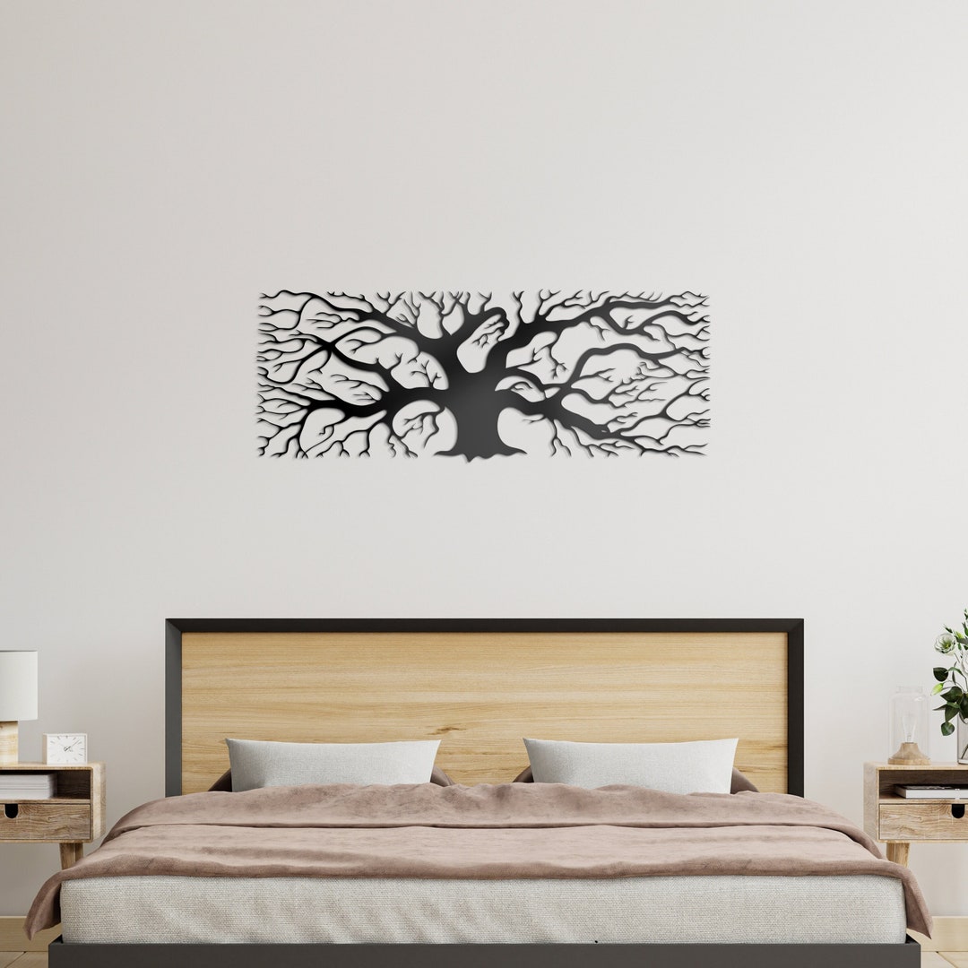 Frameless Integrated Tree Branches Laser Cut Wall Art CNC Router Cut ...