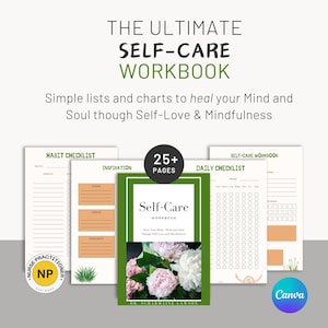 Self Care Journal, Self Care Kit, Self Care Workbook, Self Care ...