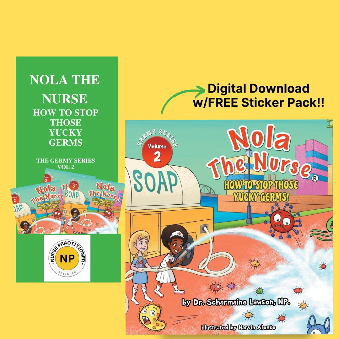 Children's Nurse Book | Germs| Printable Kid Book | Kid Handwashing ...