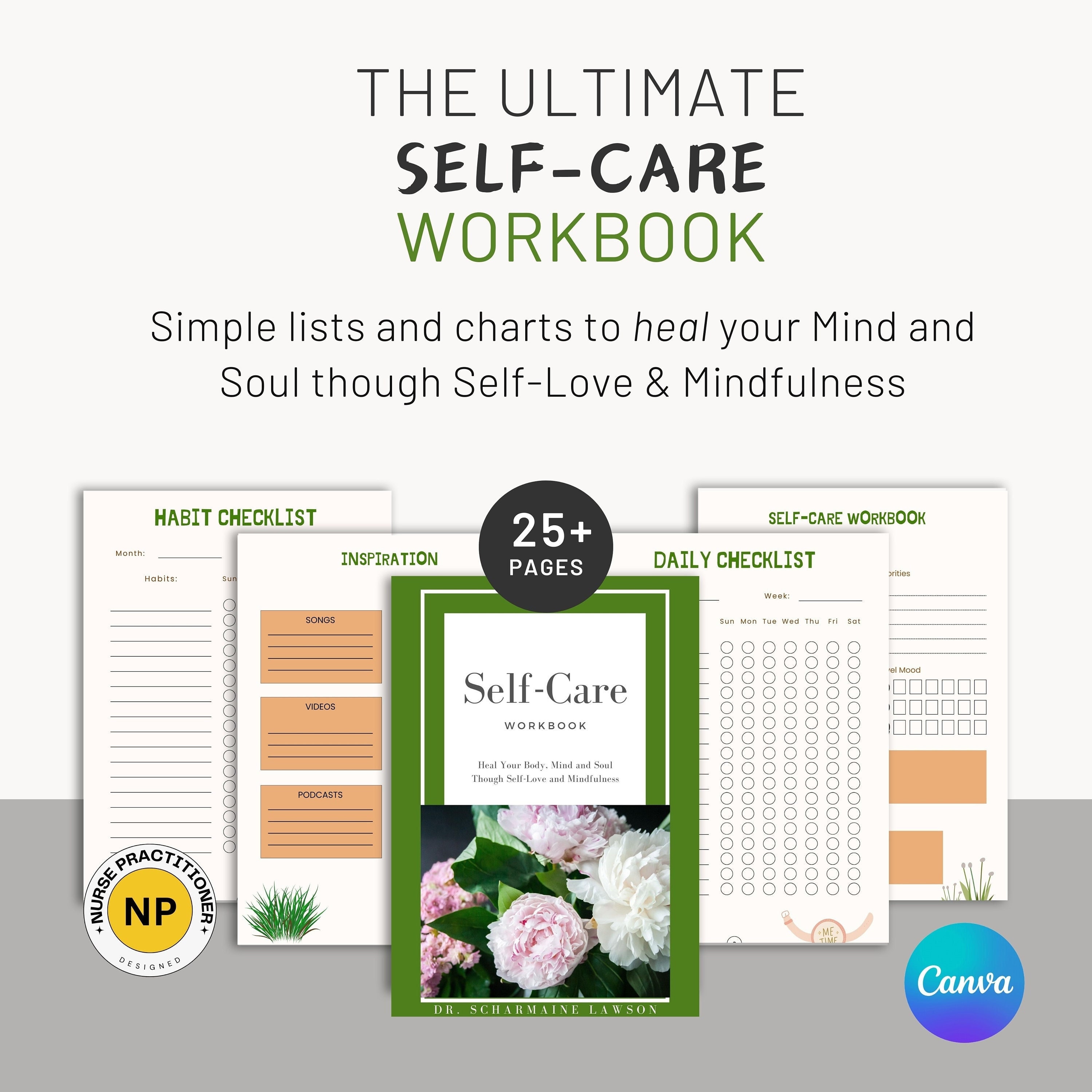 Self Care Journal, Self Care Kit, Self Care Workbook, Self Care ...