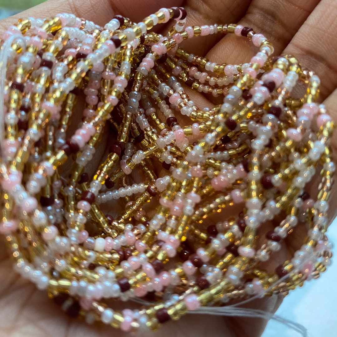 African Waist Beads - Tie on Waist Beads - Waist Beads for Weight Loss ...