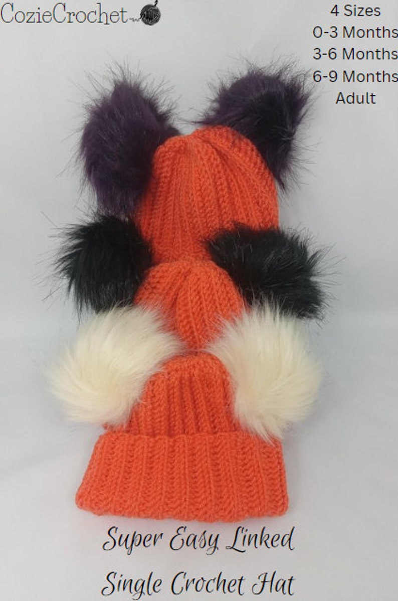 Super Easy Linked Single Crochet Hat Pattern - Etsy