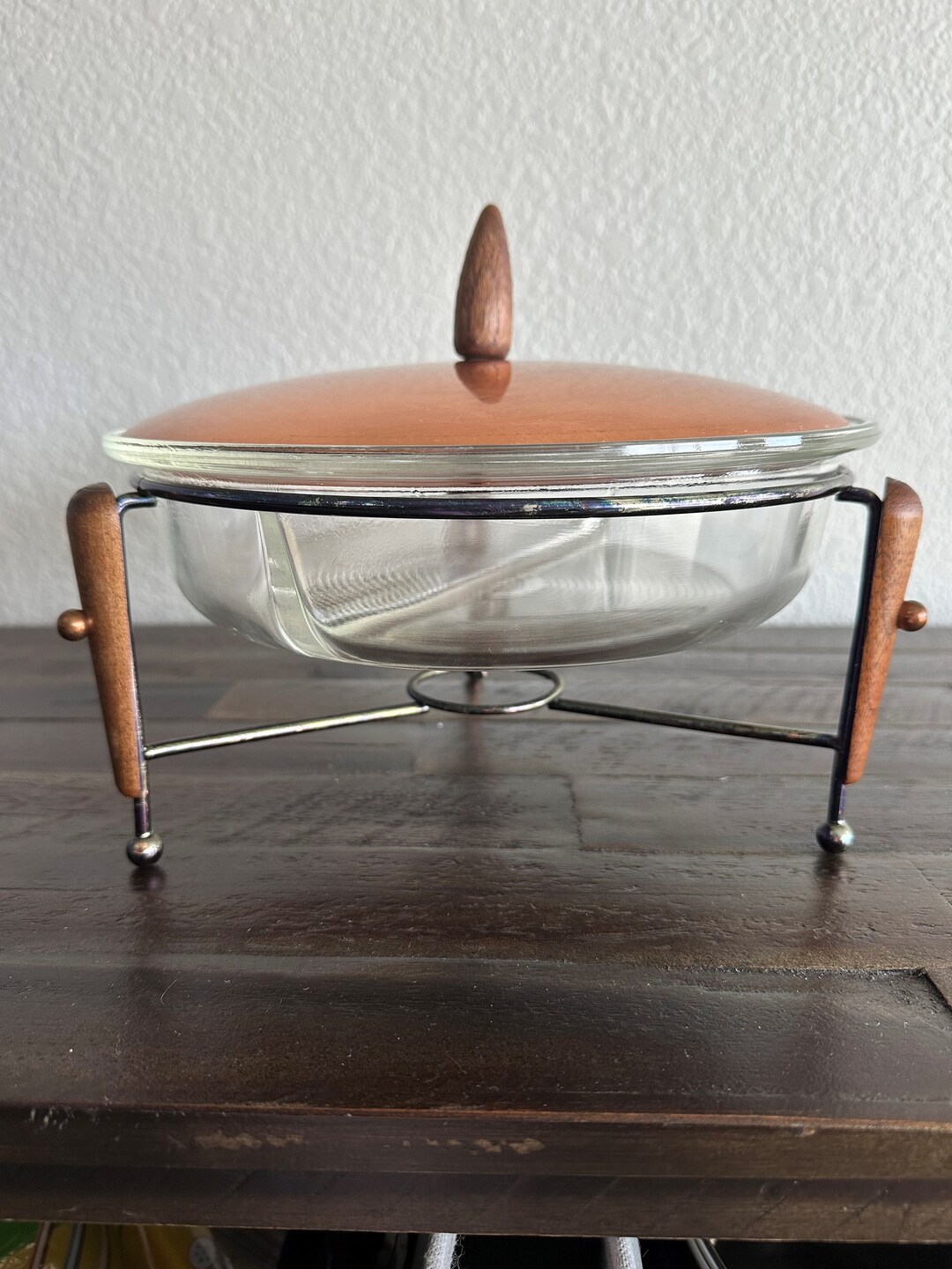 Vintage Pyrex Atomic Style Casserole Divided Double Chafing Dish - Etsy