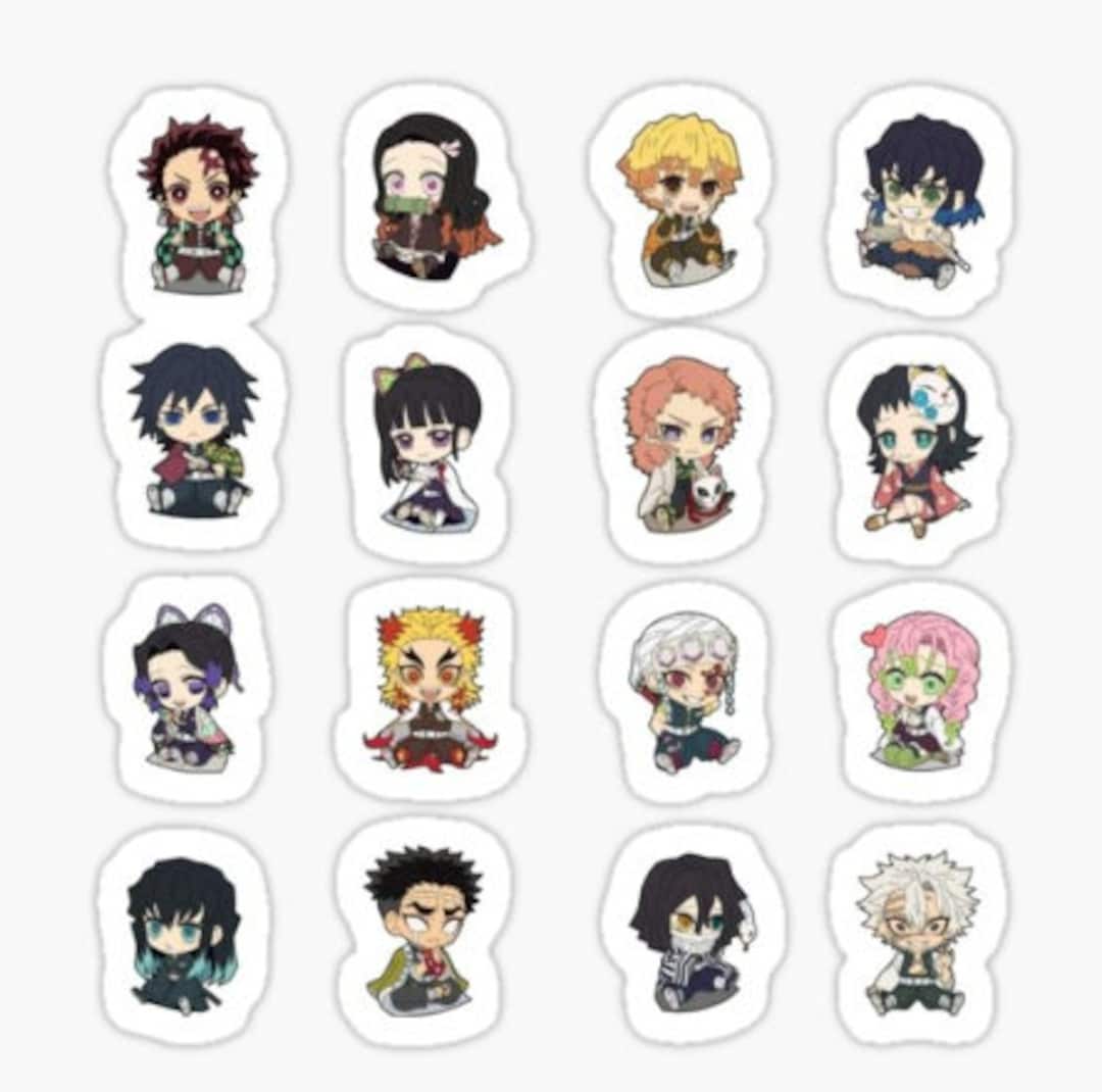 Demon Slayer Sticker Sheet Set - Etsy
