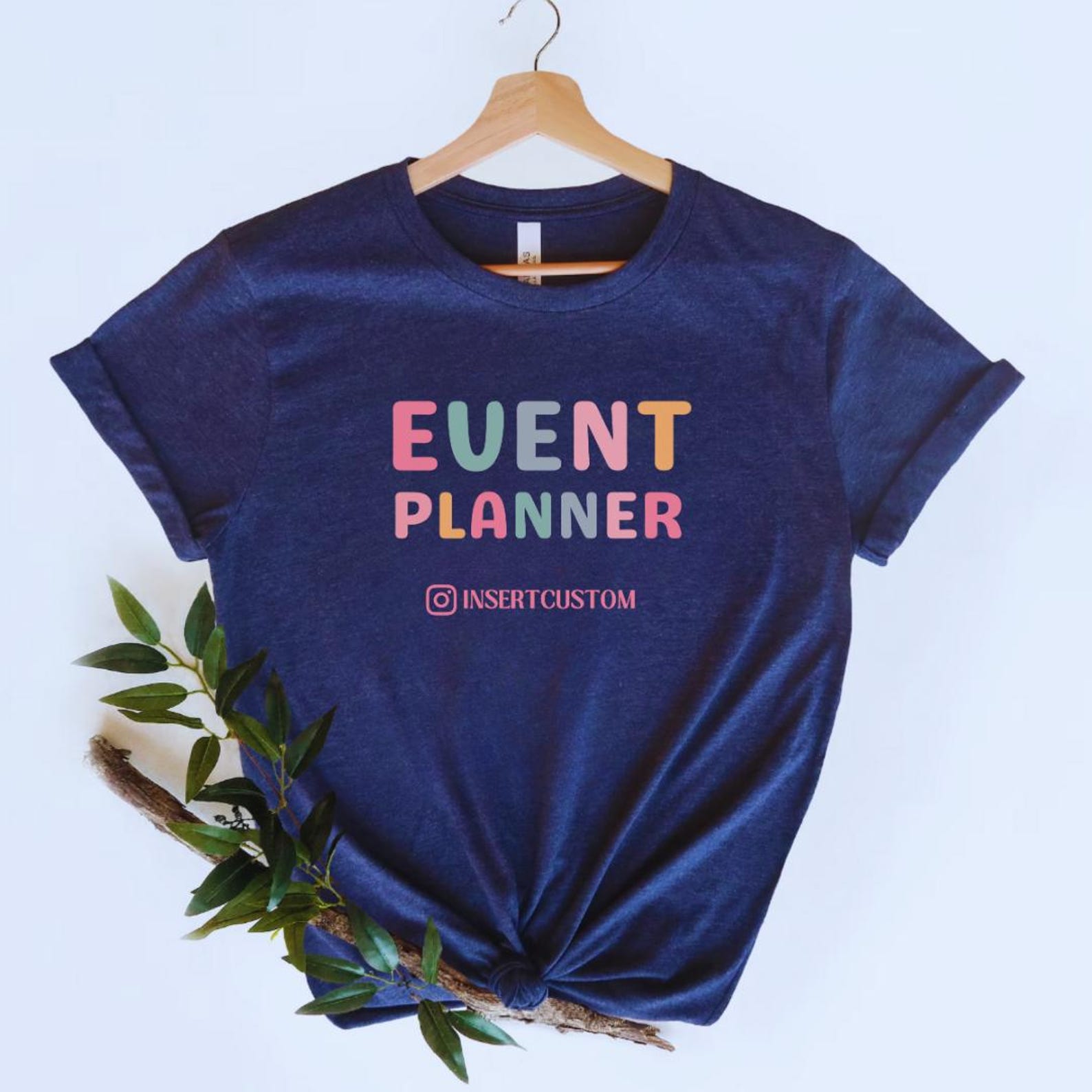 Event Planner Shirt With Personalized Instagram Id Event Planner Gift ...