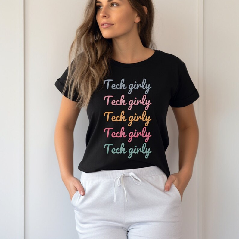 Girls in Technology Shirt, Women in Tech, Techy Girl Shirt, Gift for IT ...