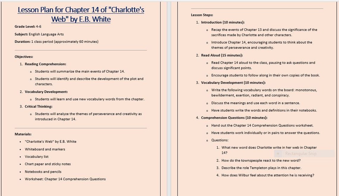 Charlotte's Web Novel Study - Etsy